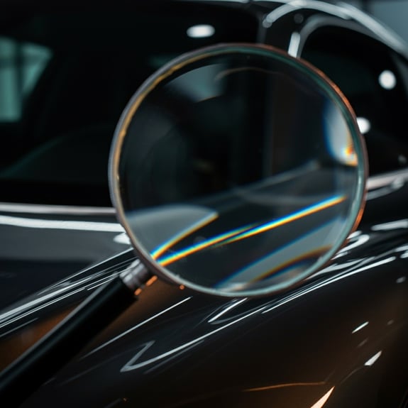 Visual inspection of painted surfaces